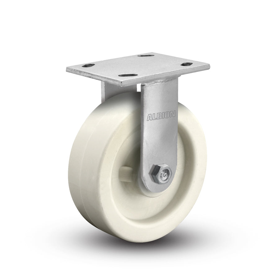 8" Polypropylene Rigid Caster - 120RW08201R- 01 - Caster Central