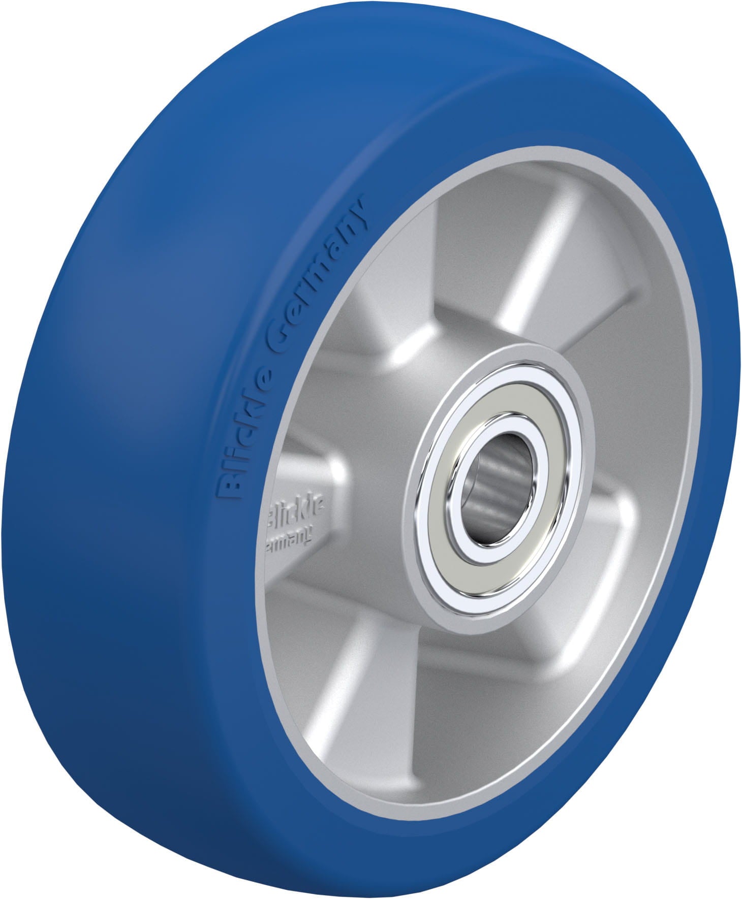 160mm x 50mm Blickle Polyurethane Caster Wheel - ALBS 160/20K - Caster ...