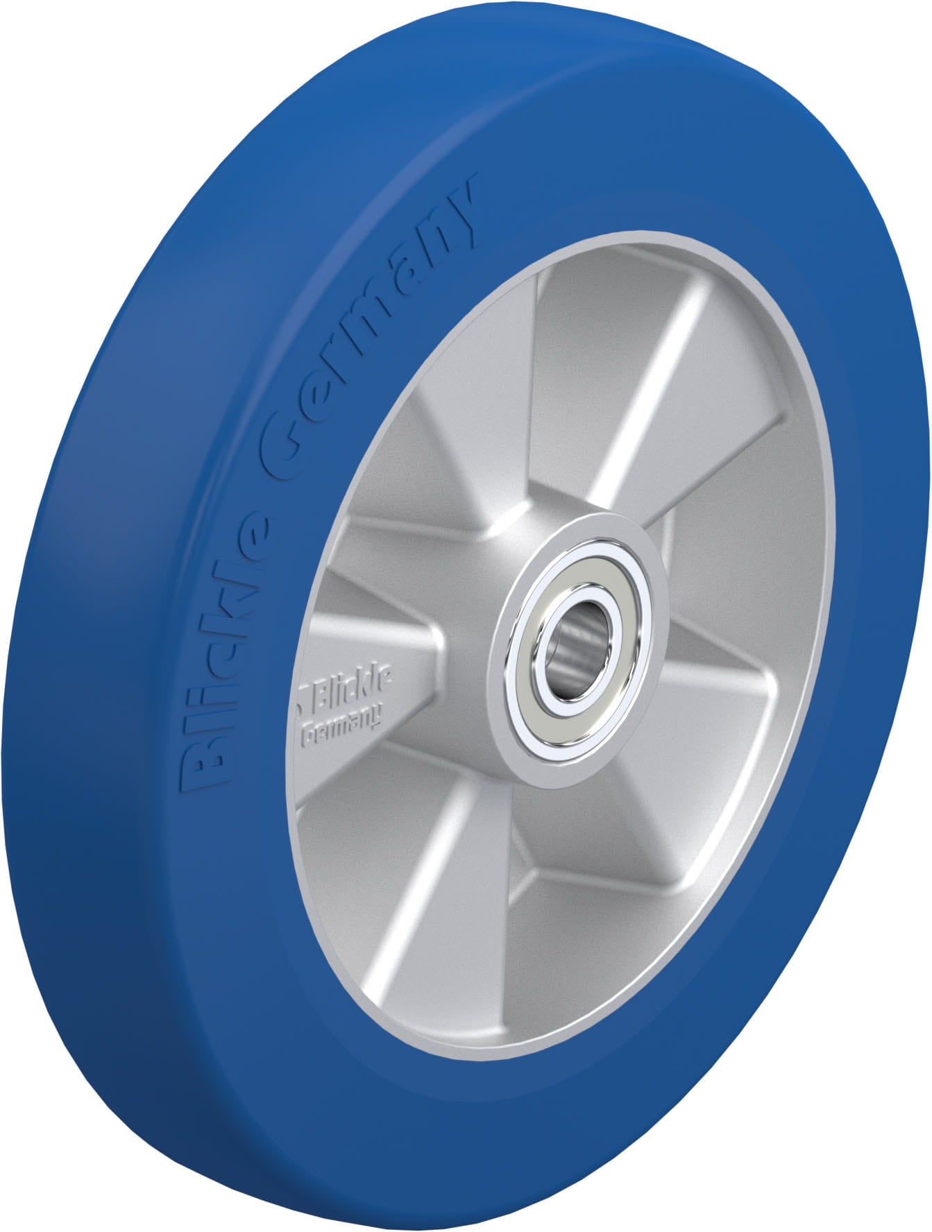 250mm x 50mm Blickle Polyurethane Caster Wheel - ALBS 250/20K - Caster ...