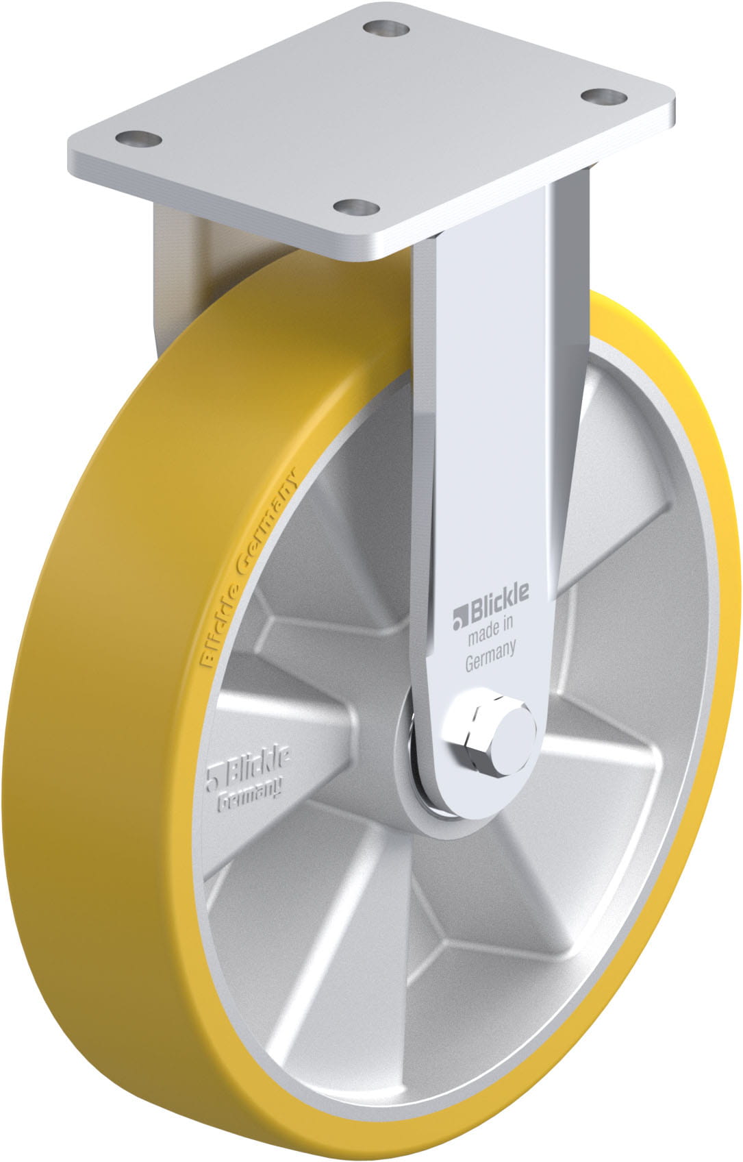 250mm x 60mm Blickle Polyurethane Caster without lock - BO-ALTH 250K ...