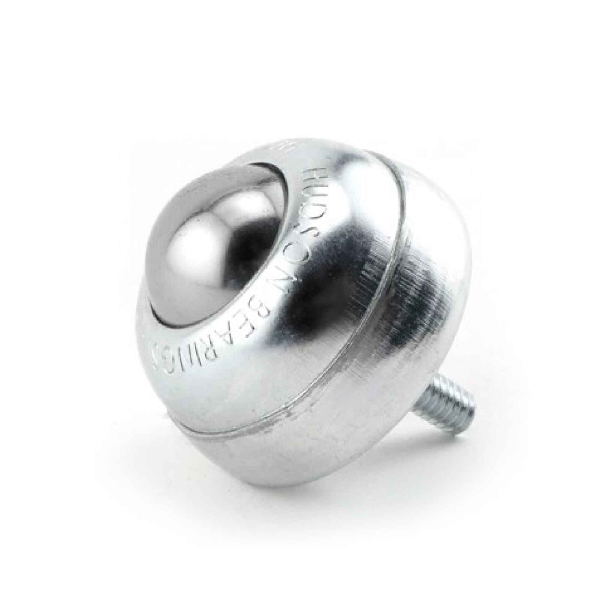 1" Steel Ball Transfer with 3/8"-16 x 11/16" Threaded Stud - Caster Central