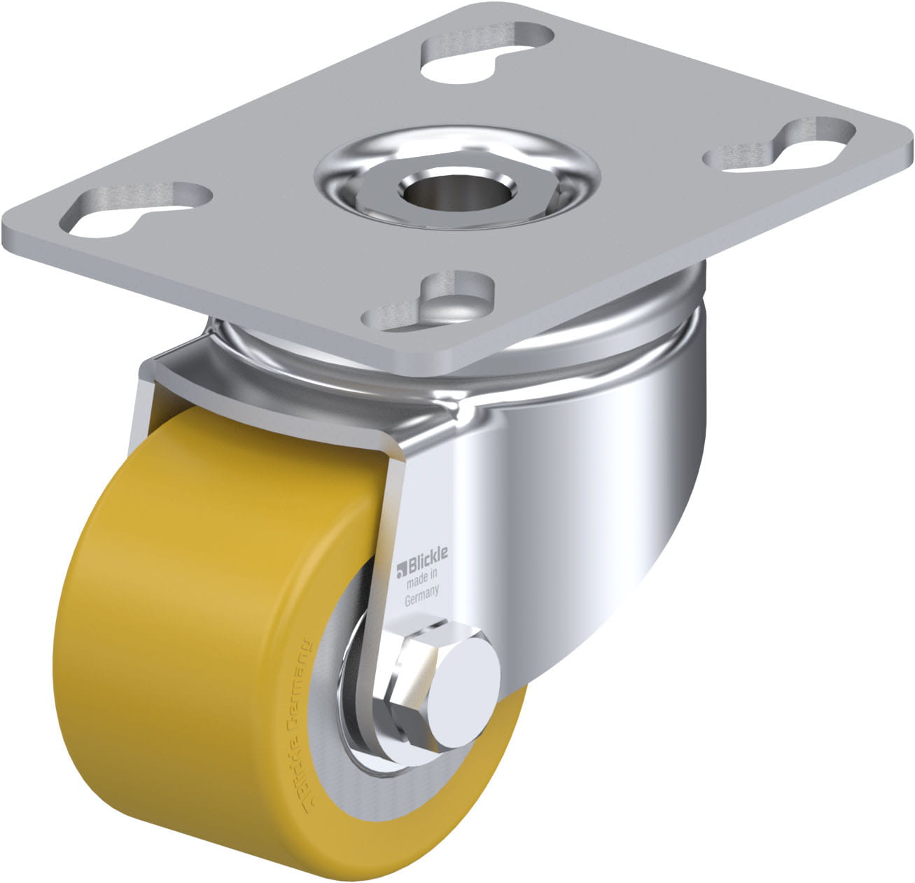 50mm x 33mm Blickle Polyurethane Caster without lock - ... | Caster ...
