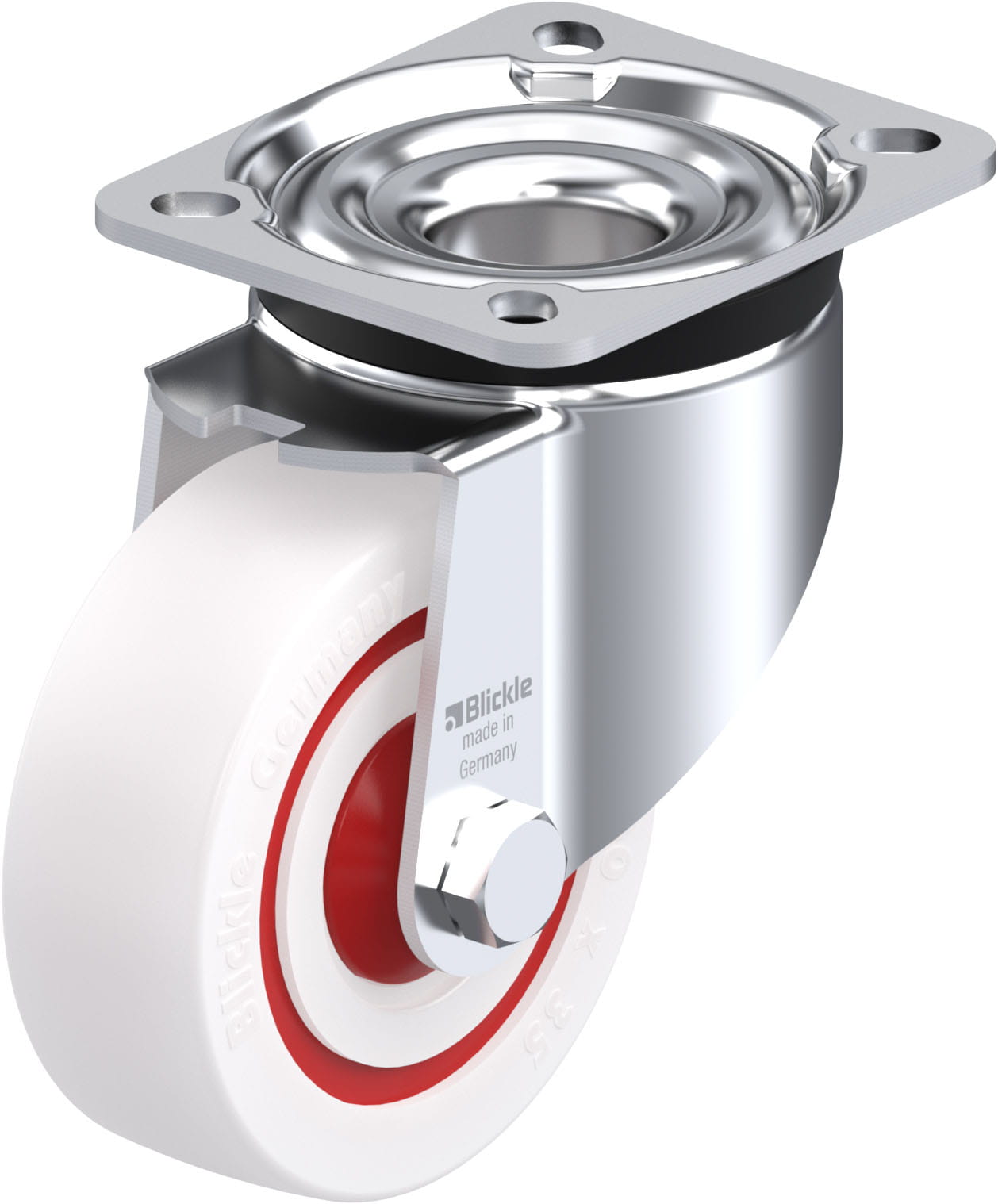 100mm x 35mm Blickle Synthetic Caster without lock - LK... | Caster ...