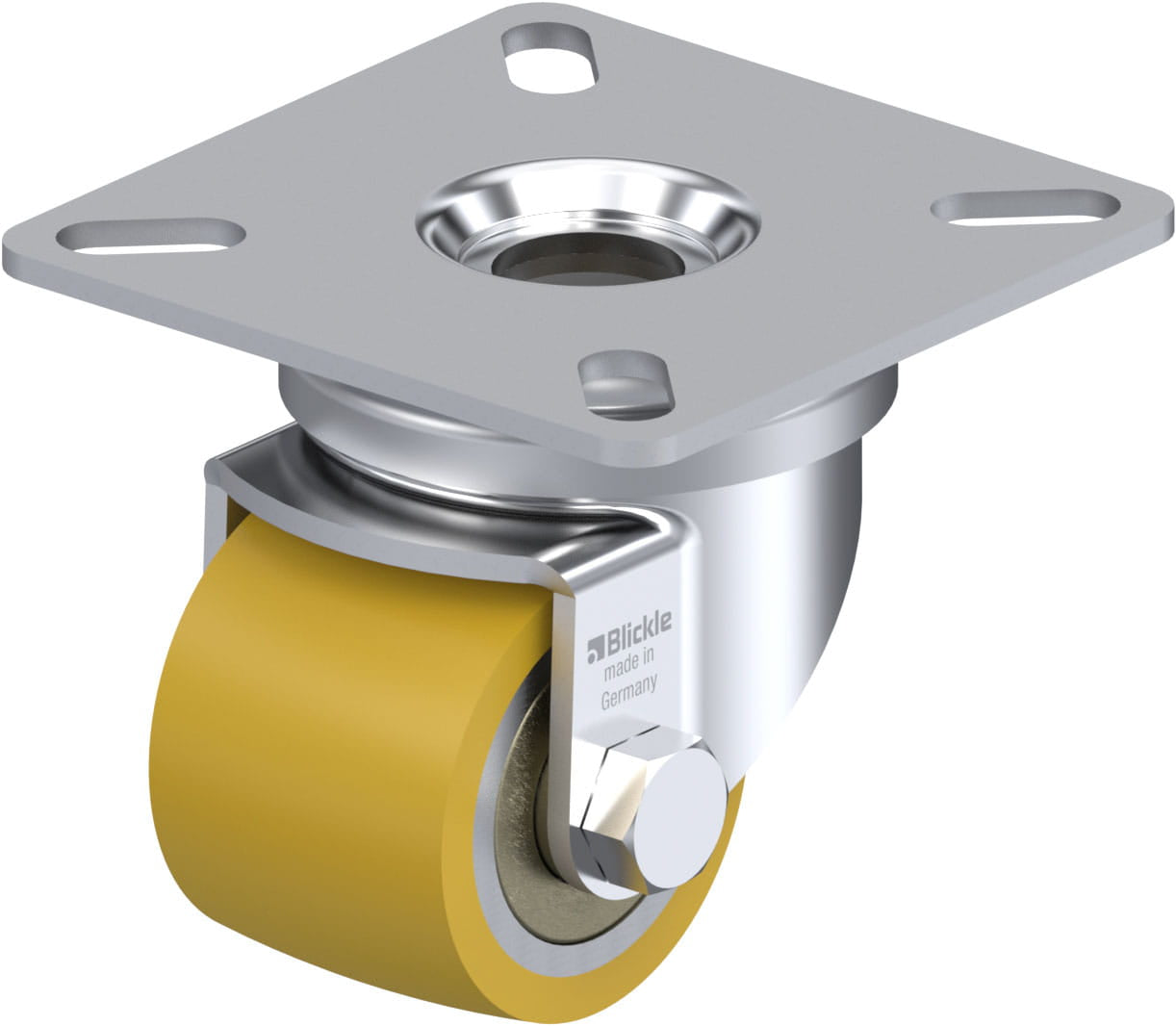 35mm x 27mm Blickle Polyurethane Caster without lock - ... | Caster ...