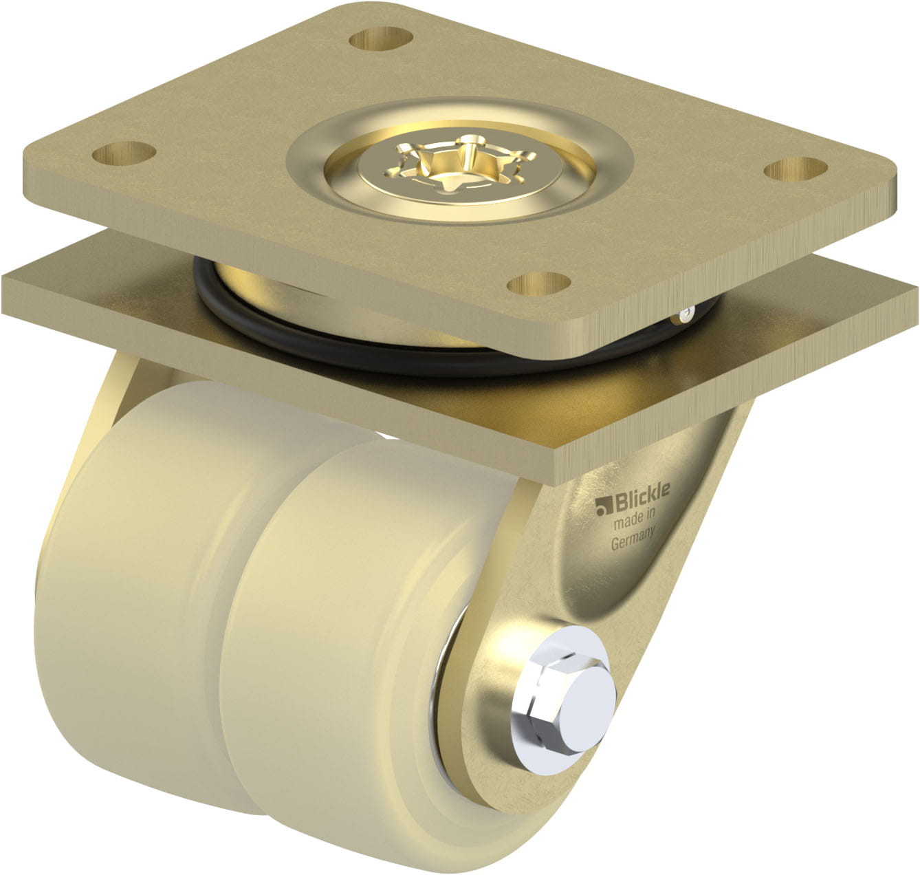 80mm x 40mm Blickle Synthetic Caster without lock - LSD... | Caster ...