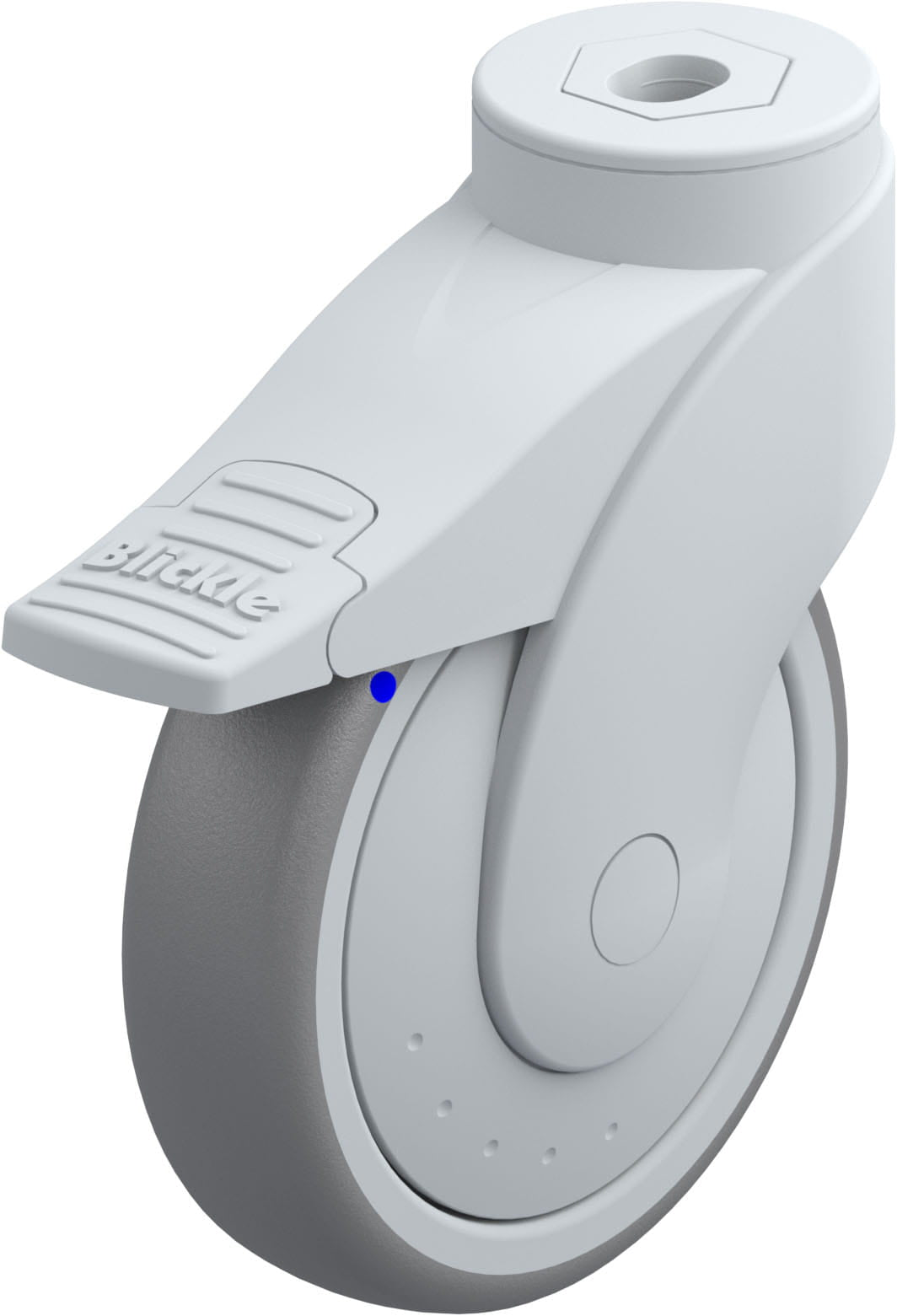 125mm x 32mm Blickle Rubber Caster stop-fix - LWGX-TPA 126XKF-FI ...