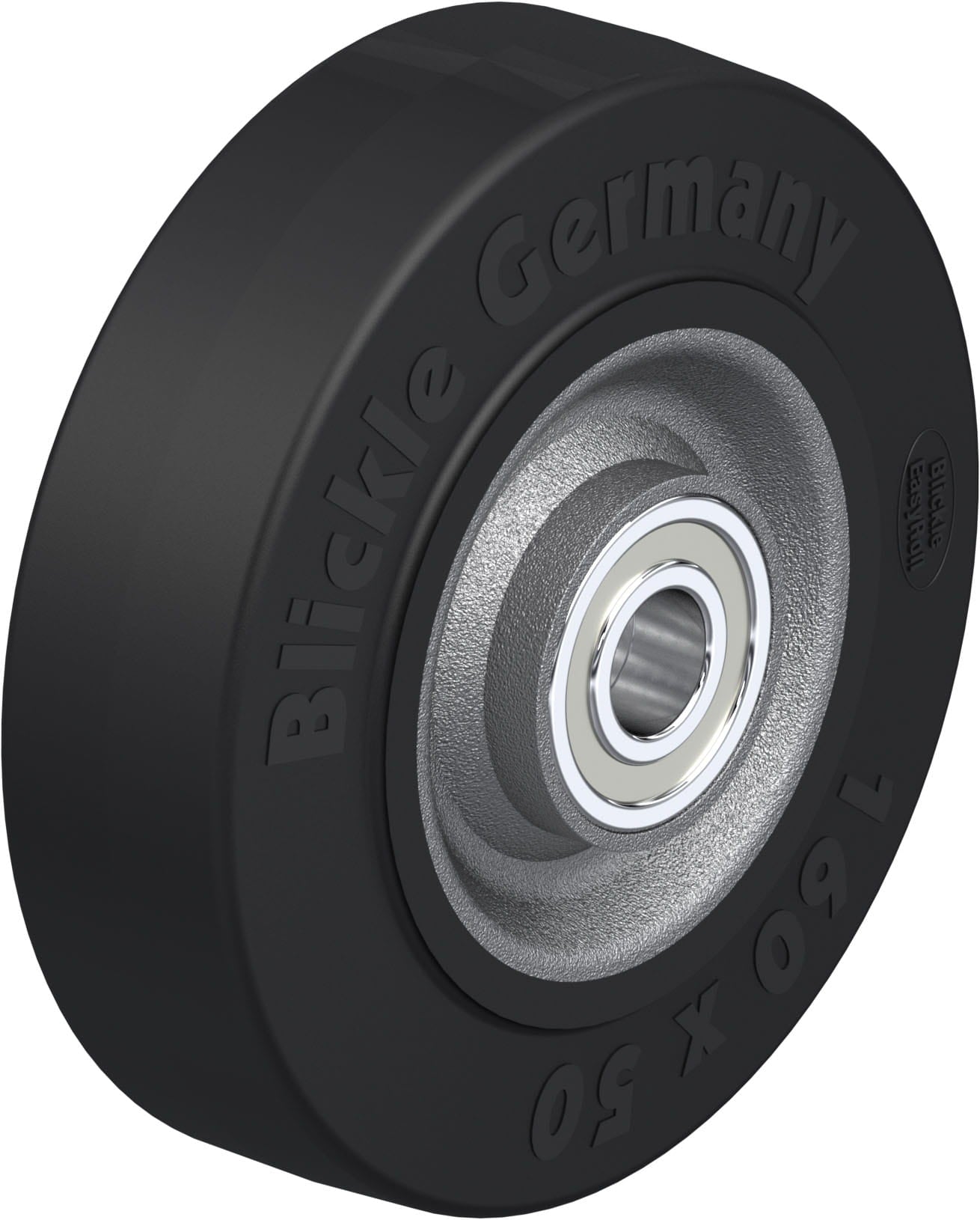 160mm x 50mm Blickle Rubber Caster - SE 160/20K - Caster Central