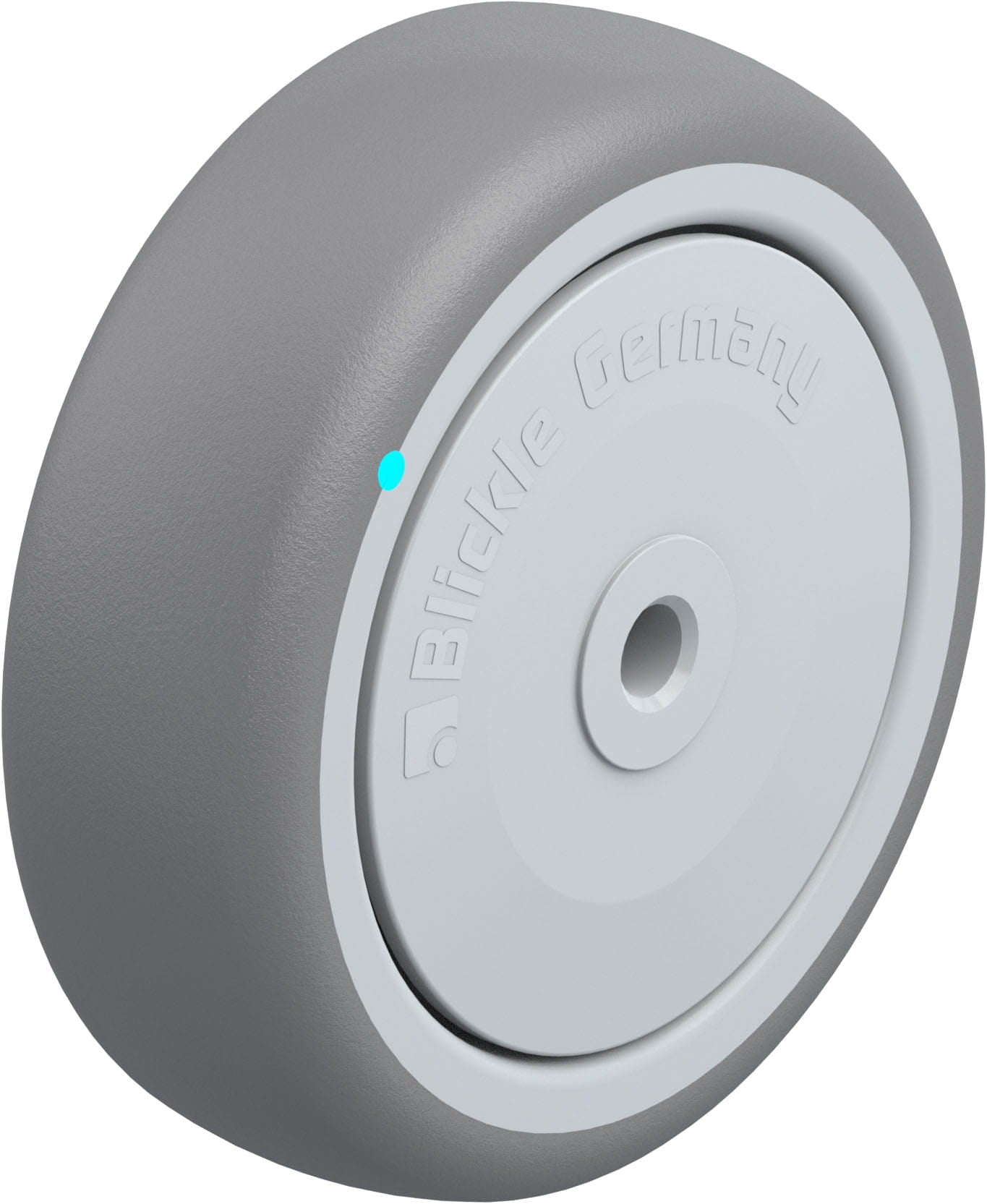 100mm x 32mm Blickle Rubber Caster - TPA 101/8KFD - Caster Central